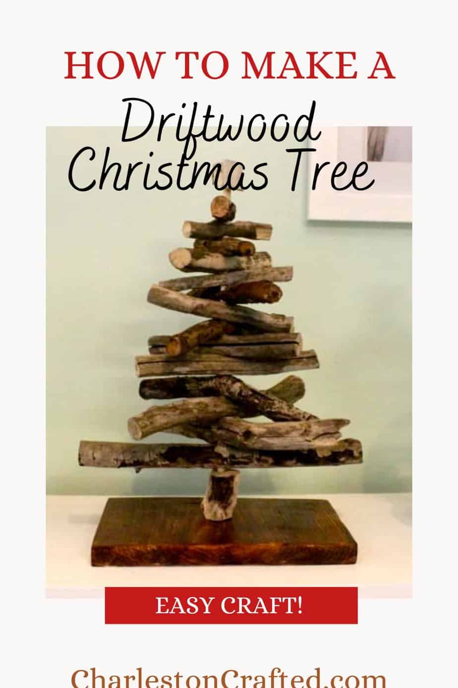 Driftwood Christmas Tree Craft Driftwood Christmas Tree Craft