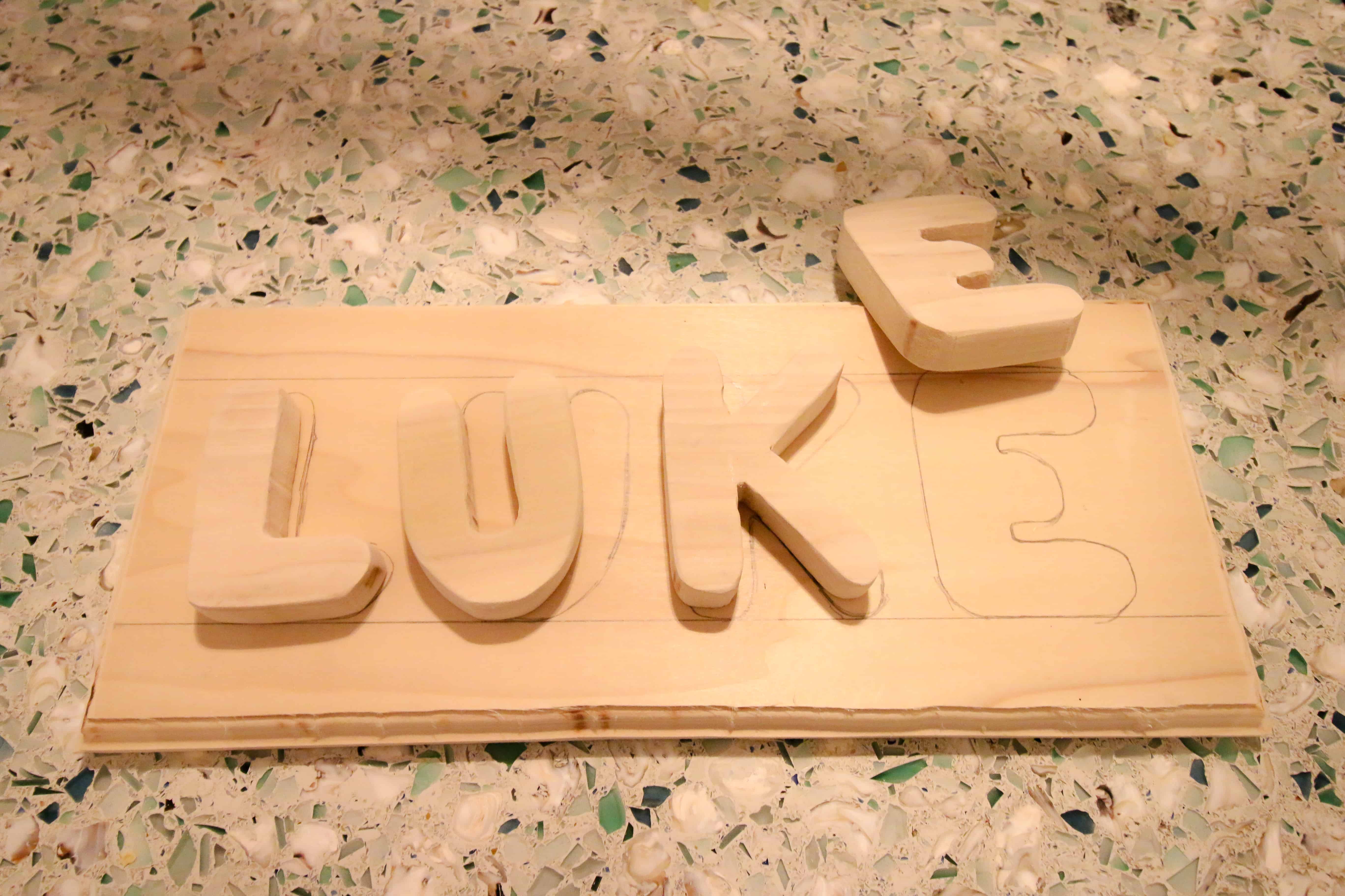 DIY Wooden Name Puzzle